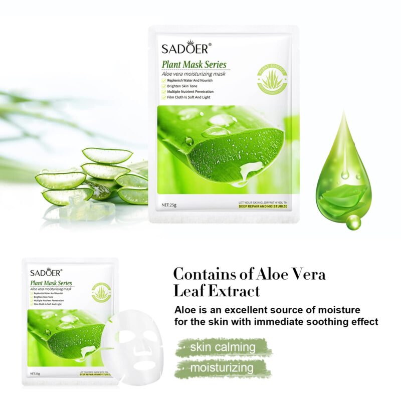 Sadoer Aloe Vera Sheet Mask - Massive.pk
